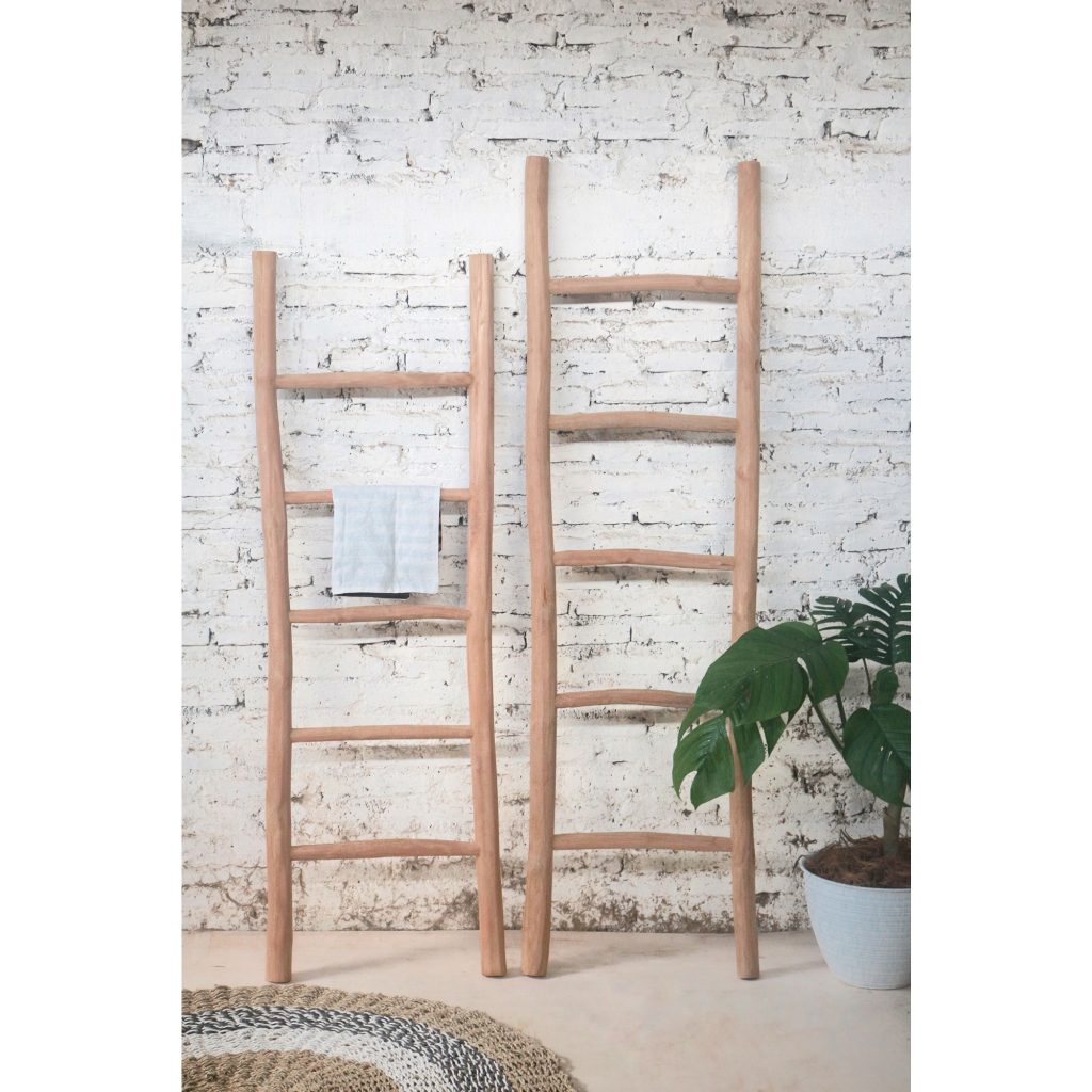 Natural Wood Ladder - Larasindo